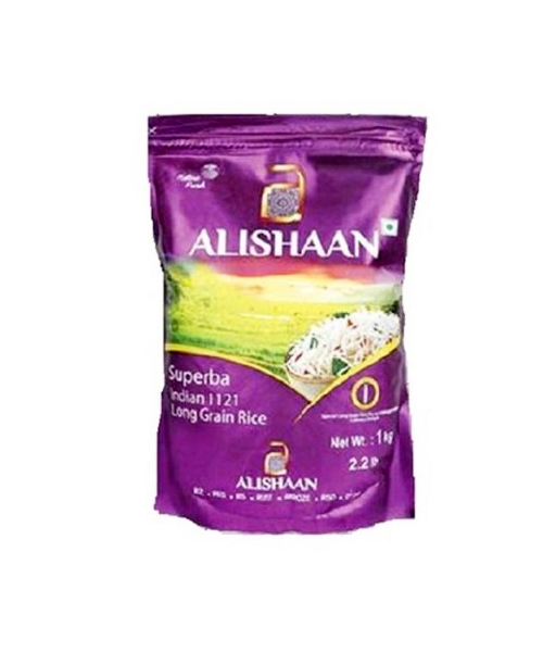 Alishaan Basmati Rice Superba Long Grain 1kg | MyIndia.Sg