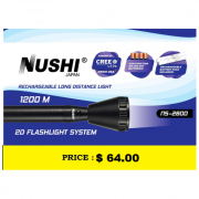 Nushi NS-2800 Rechargeable Long Distance Light 1200 M | MyIndia.Sg