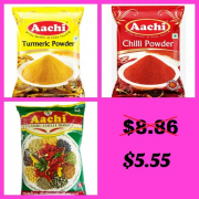 Buy Aachi ( Turmeric Powder Chilli Powder Kulambu Chilly Masala) 200g ...
